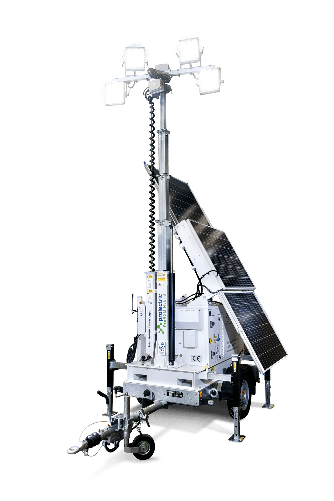 ProRXM Hybrid Solar Lighting Tower | Prolectric Services